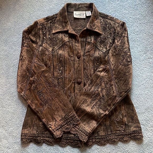 flashback | Jackets & Coats | Vintage Flashback Boho Embroidered ...